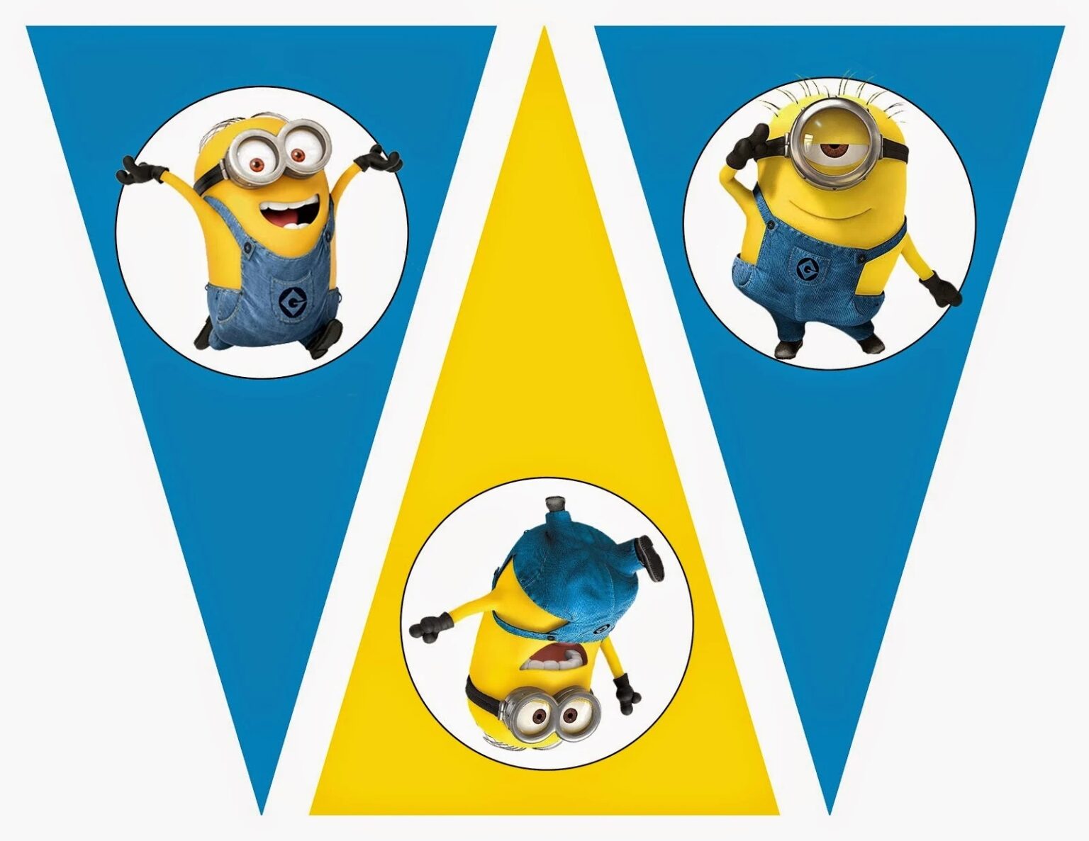 Minion Theme Birthday Banner Free Printable - King Printables