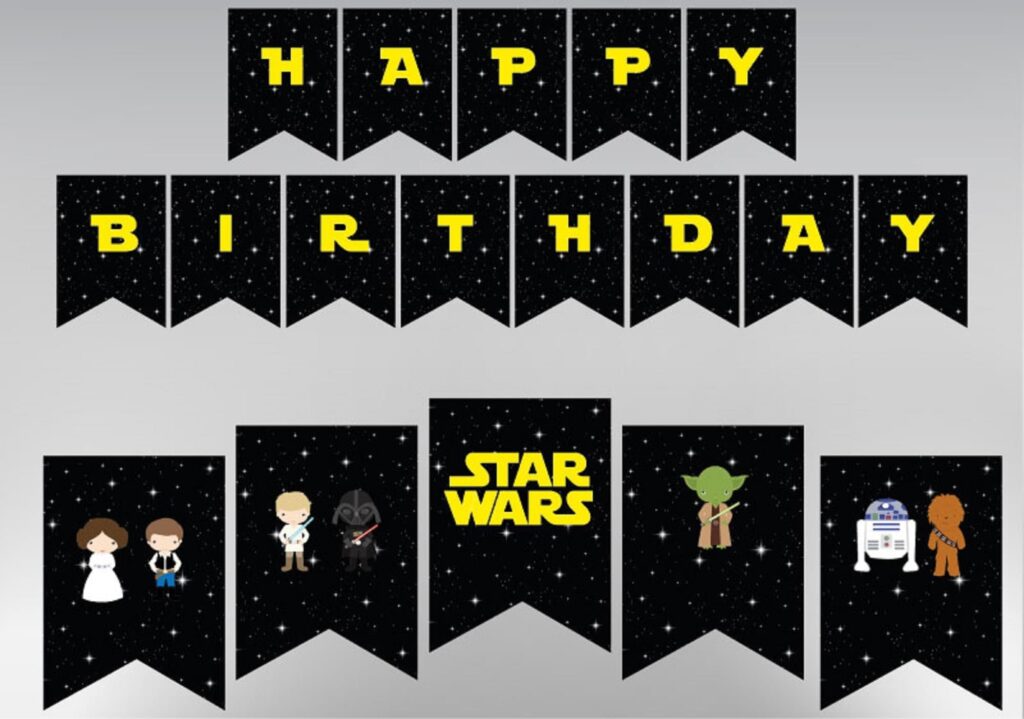 Star Wars Banner Printable - King Printables
