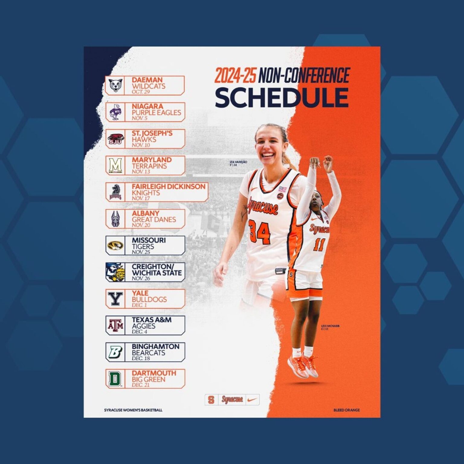 Syracuse Basketball Schedule Printable - King Printables
