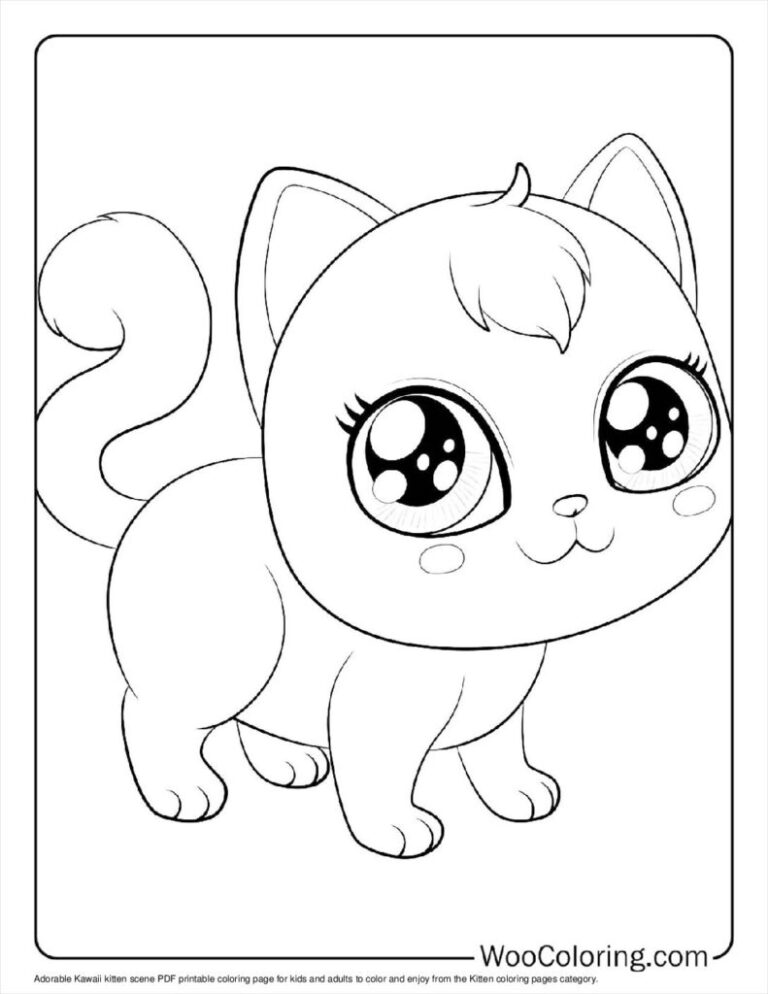 Kitten Coloring Pages Free Printable - King Printables