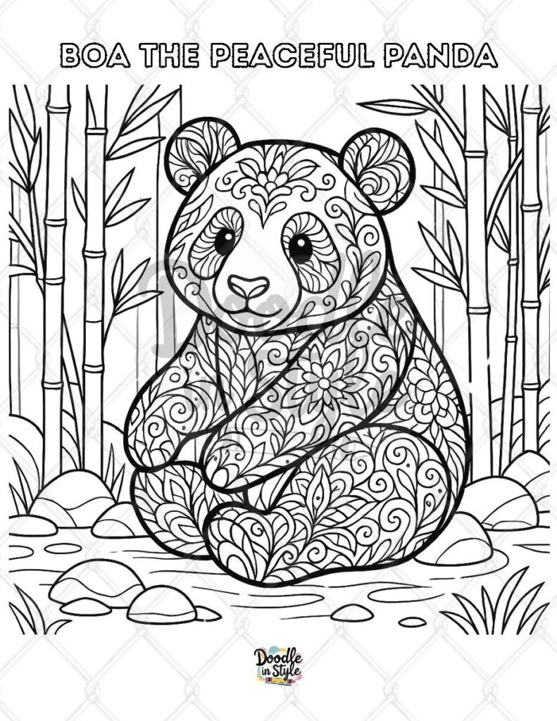 Printable Panda Coloring Pages - King Printables