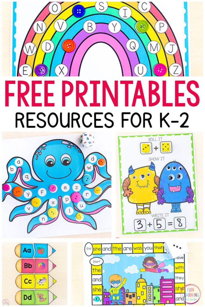 Free Educational Printables - King Printables