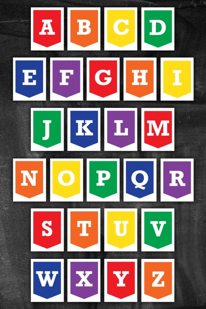 Free Printable Alphabet Letters For Banners - King Printables