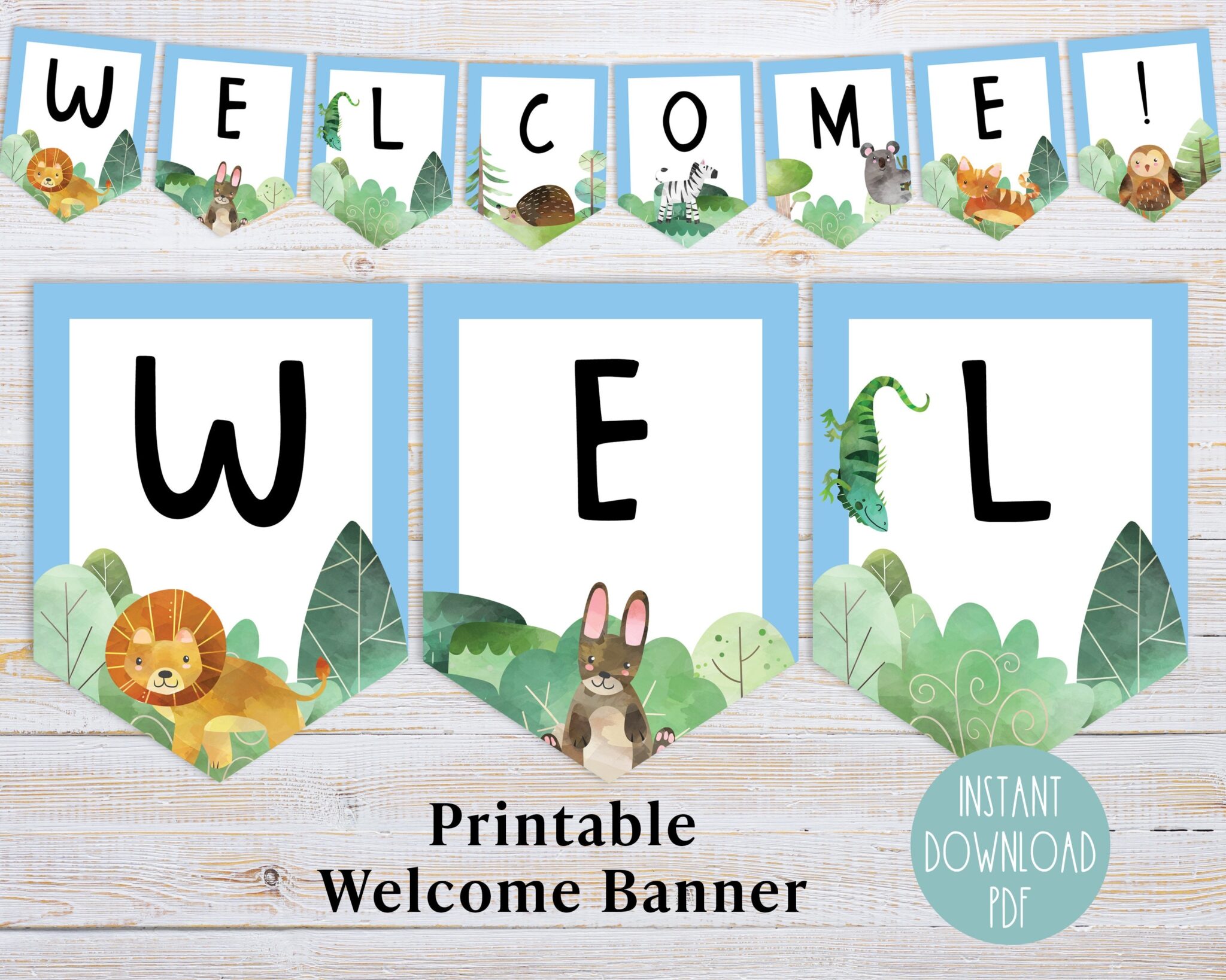 Welcome Printable Banner - King Printables