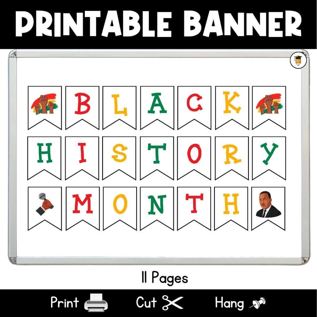 Black History Banner Printable - King Printables