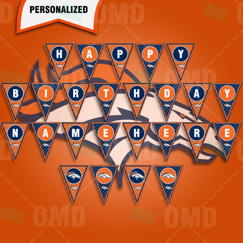 Broncos Banner Printable - King Printables