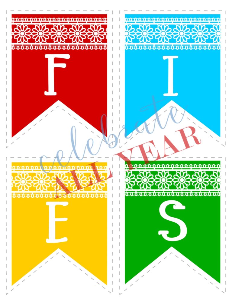 Fiesta Banner Printable - King Printables