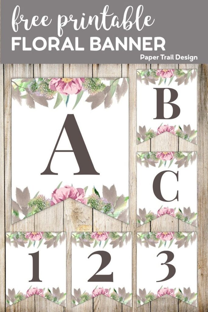 Pinterest Free Printable Banner Letters - King Printables