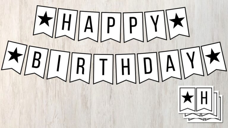 Birthday Banner Diy Printable - King Printables