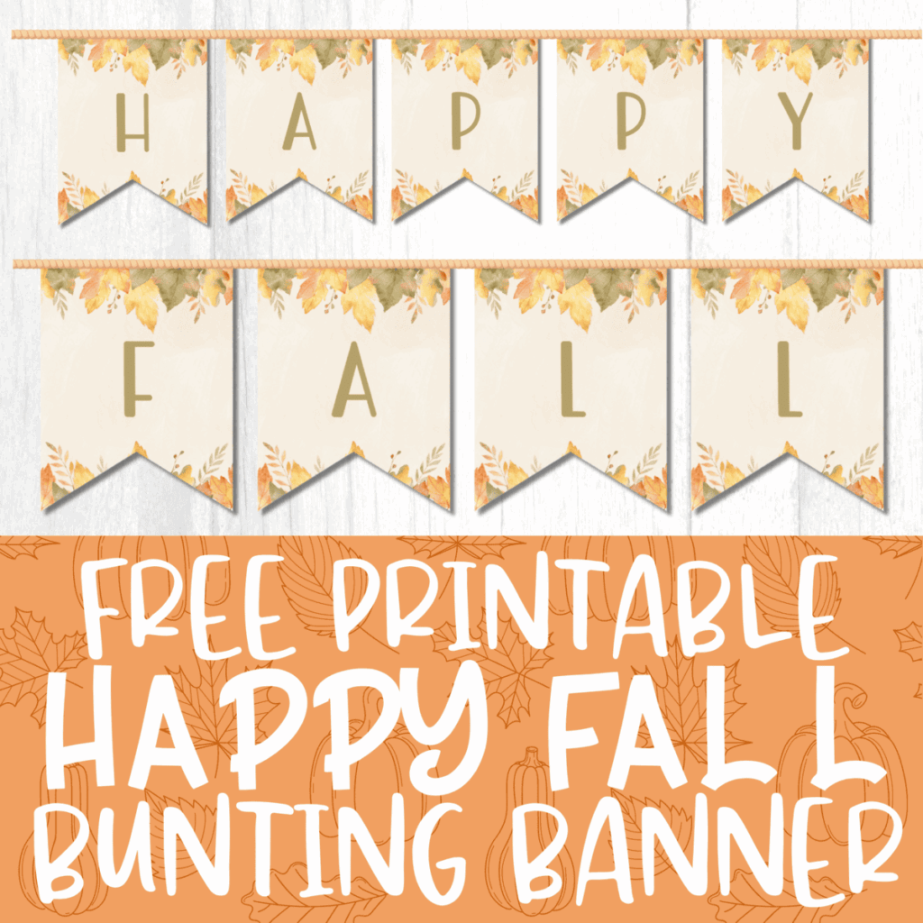Happy Fall Yall Printable Banner - King Printables