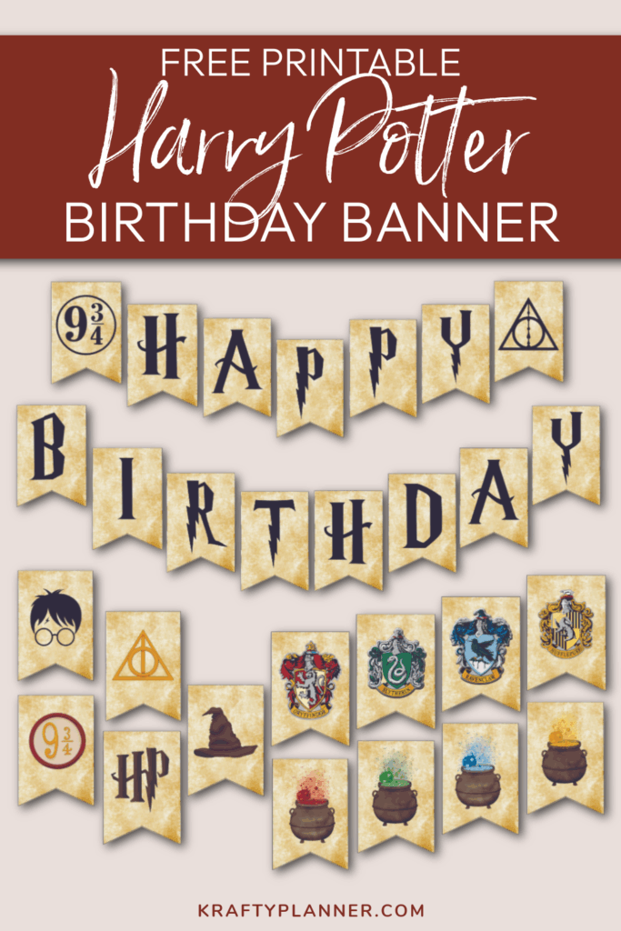 Harry Potter Banner Free Printable - King Printables