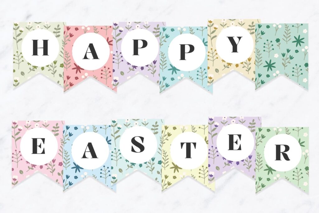 Free Easter Banner Printable - King Printables