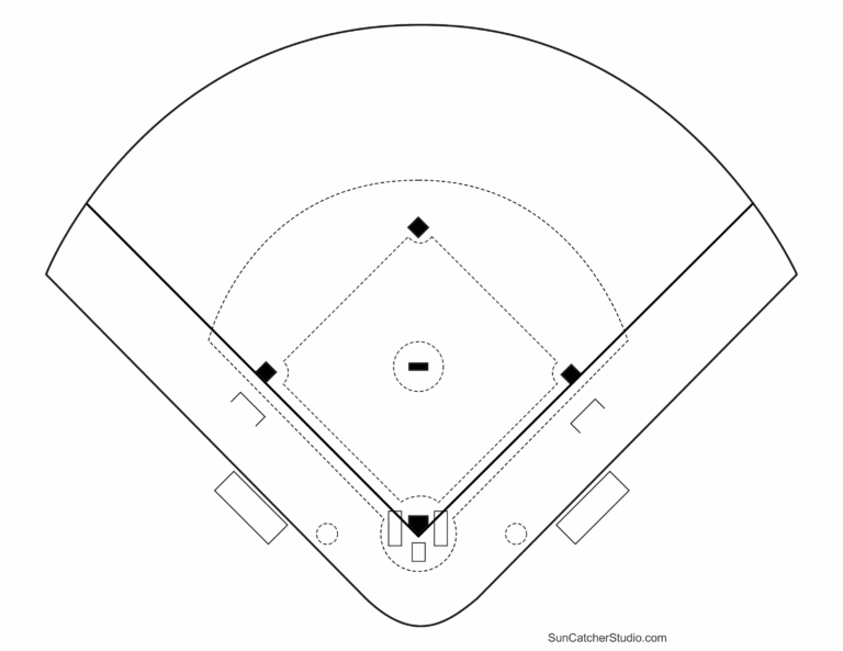 Printable Baseball Diamond Pdf - King Printables