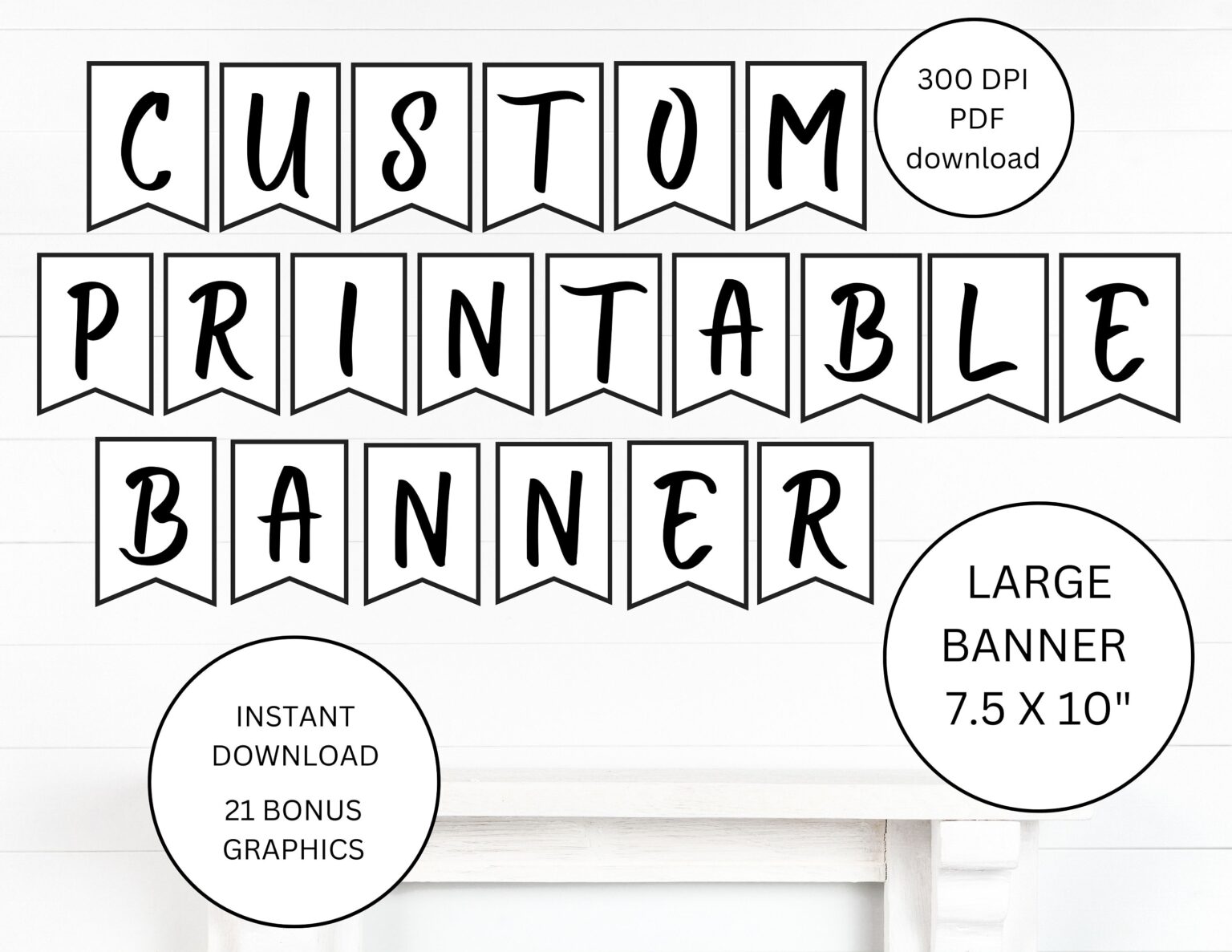 Printable Welcome Banner Template - King Printables
