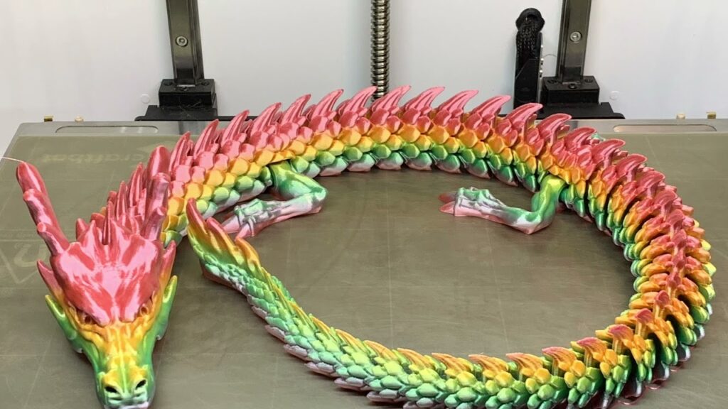 3d Printable Articulated Dragon - King Printables