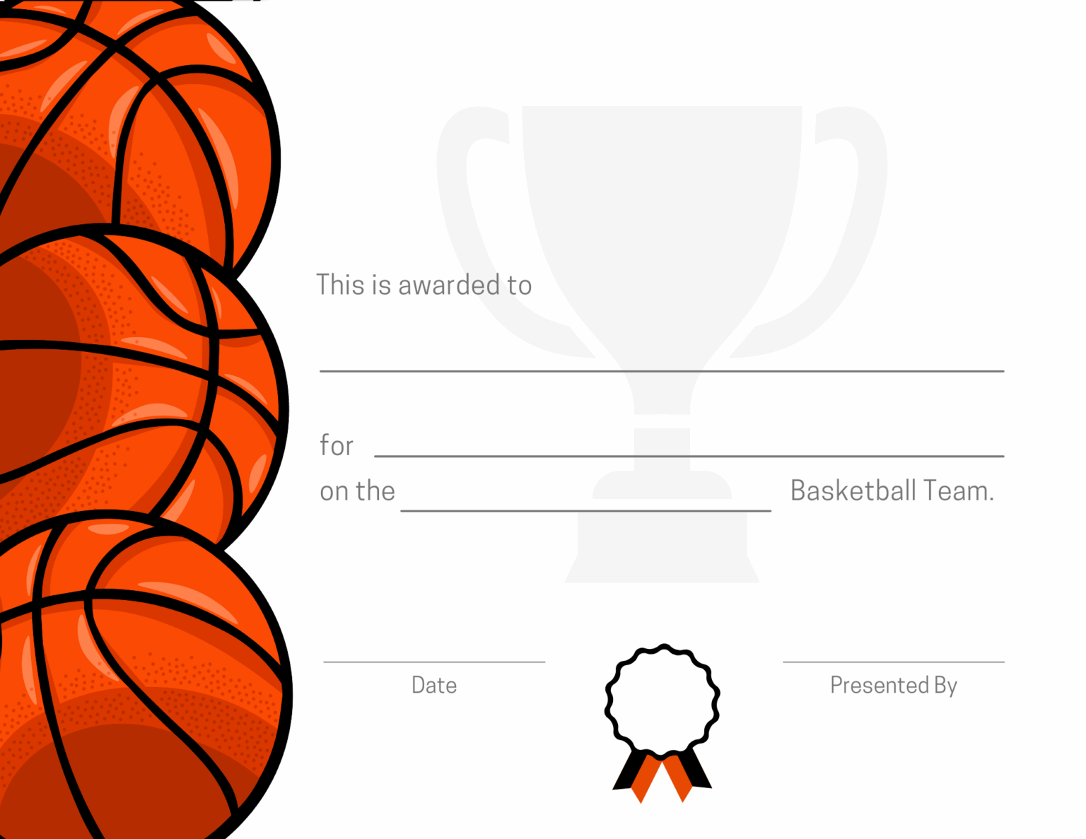 Free Printable Basketball Awards Certificates - King Printables