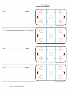 Printable Hockey Practice Plan Template - King Printables