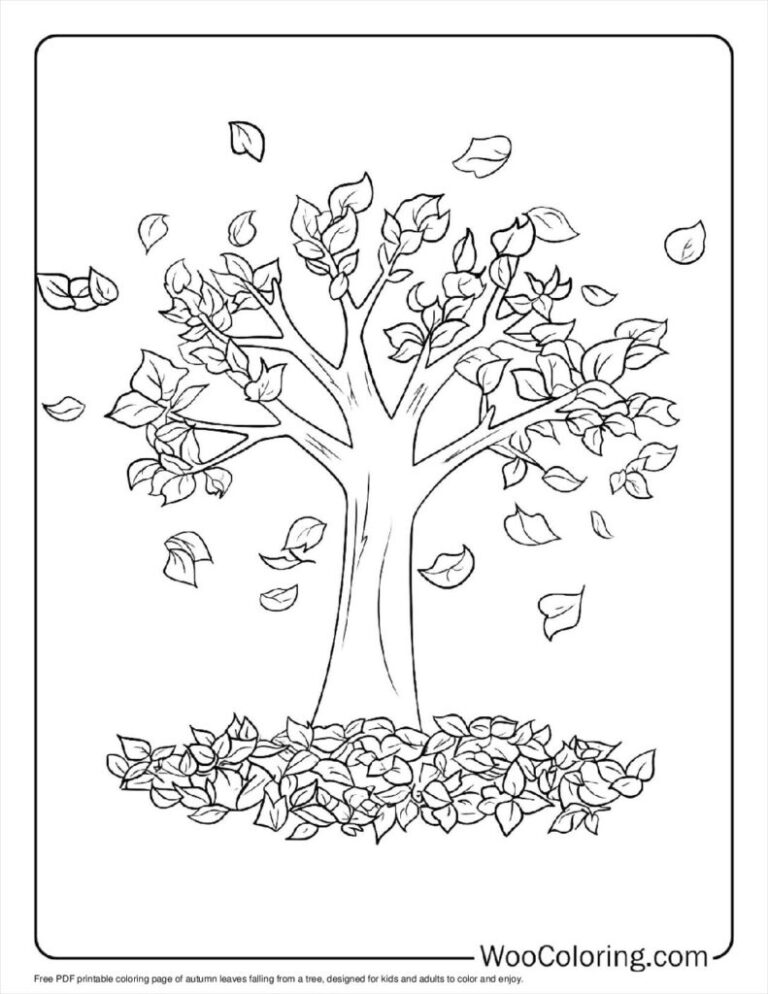 Tree Colouring Pages Printable - King Printables