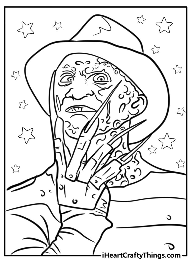 Printable Horror Coloring Pages - King Printables