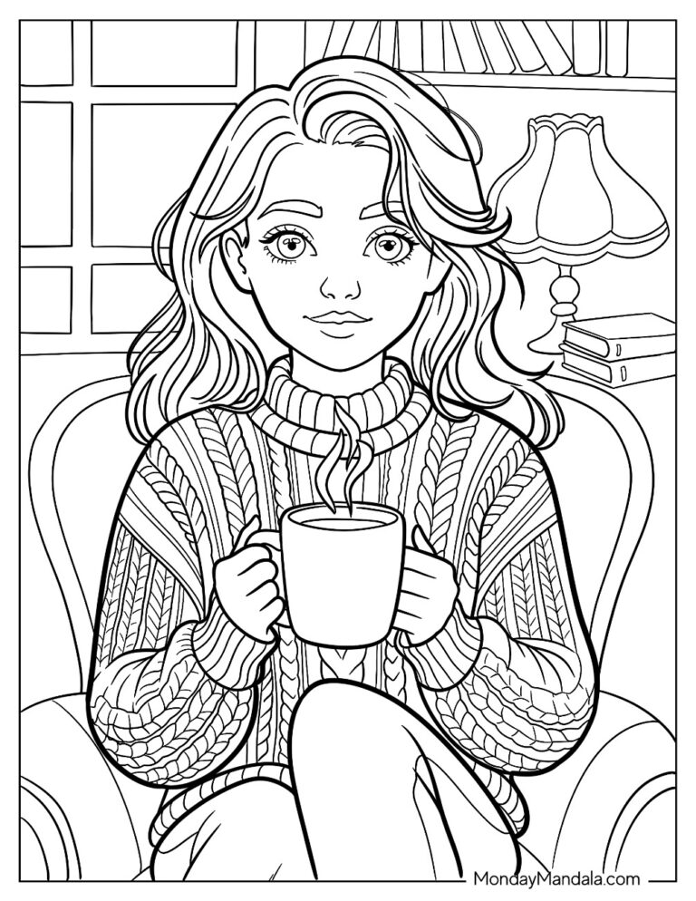 Coloring Page Of A Person - King Printables
