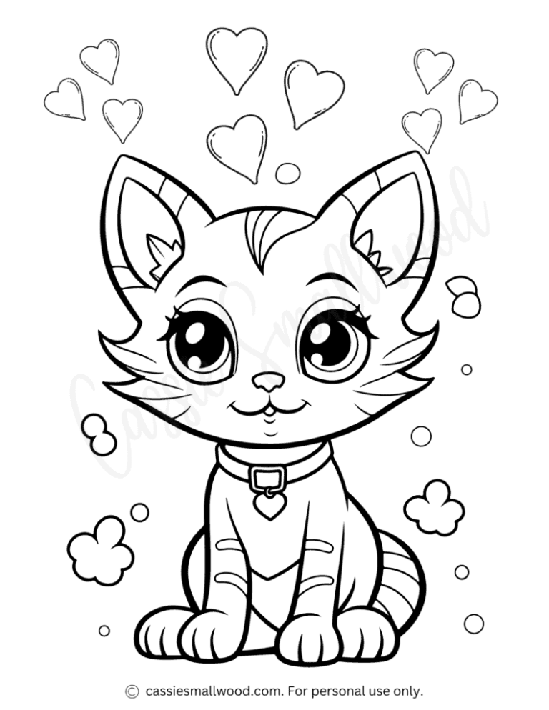 Printable Cat Coloring Pages Free - King Printables
