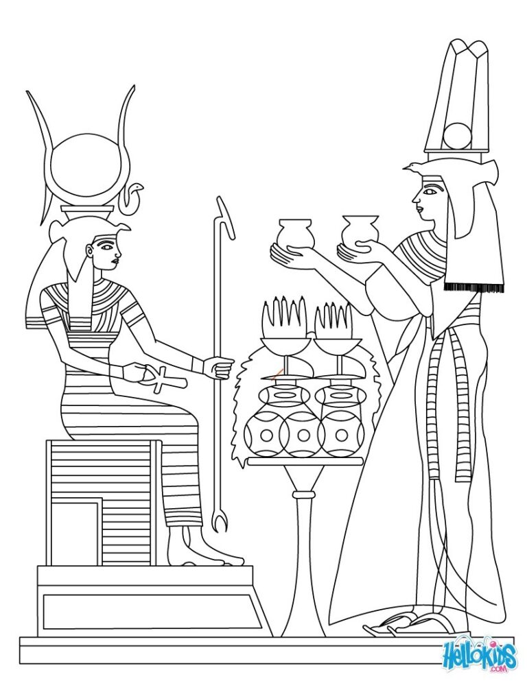 Ancient Egypt Coloring Pages - King Printables