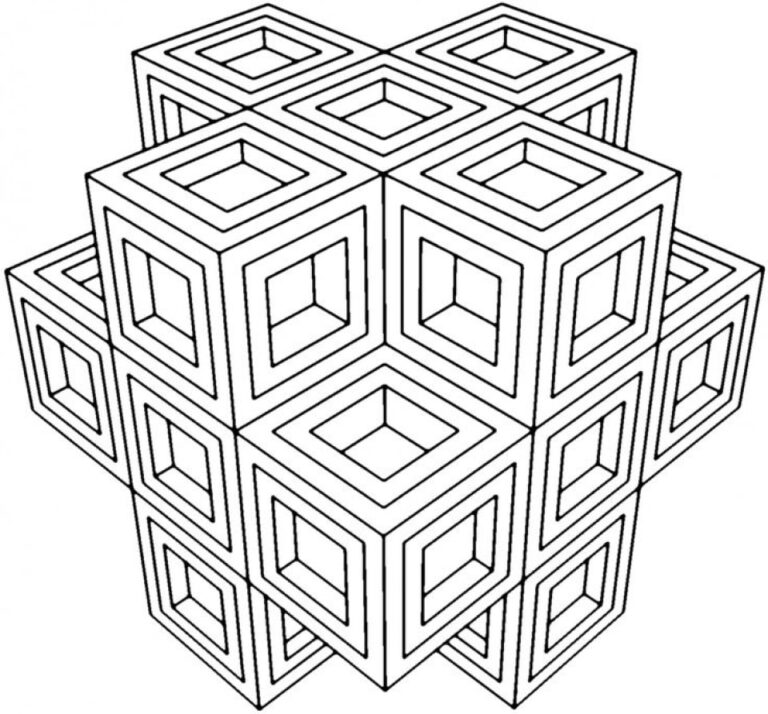 Geometric Coloring Pages Free Printable - King Printables