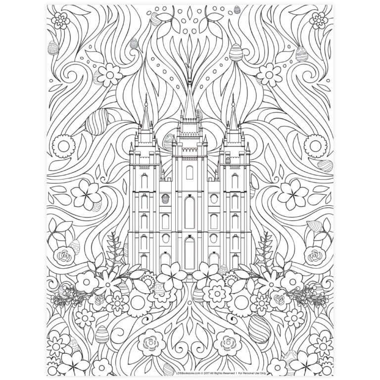 Coloring Pages Of Lds Temples - King Printables