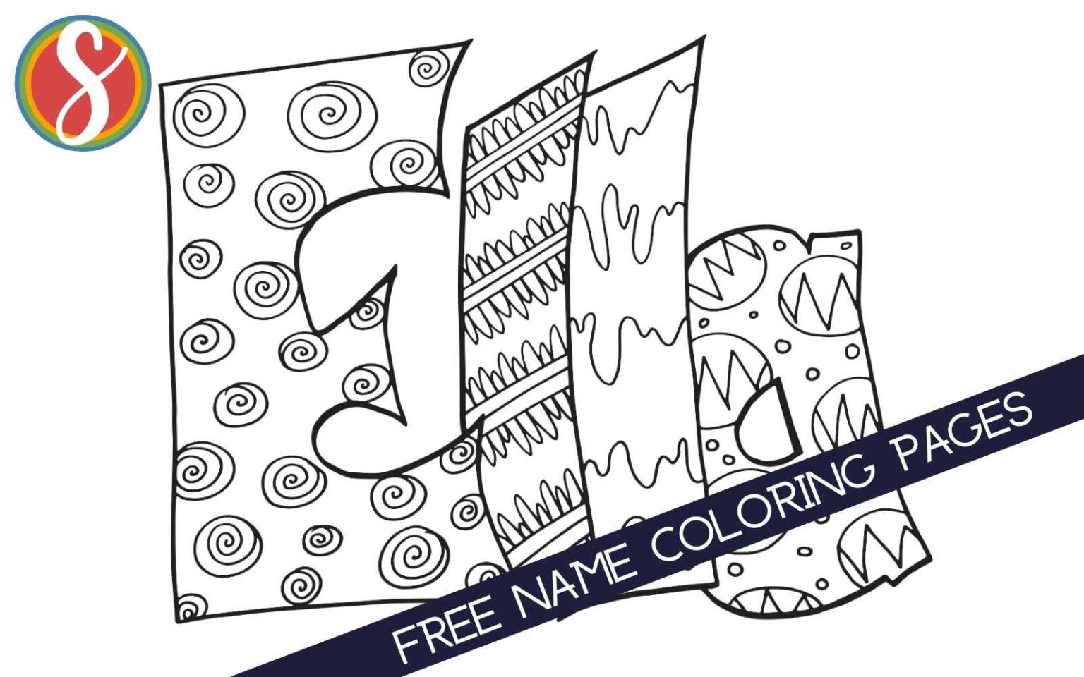 Coloring Page Name Generator - King Printables